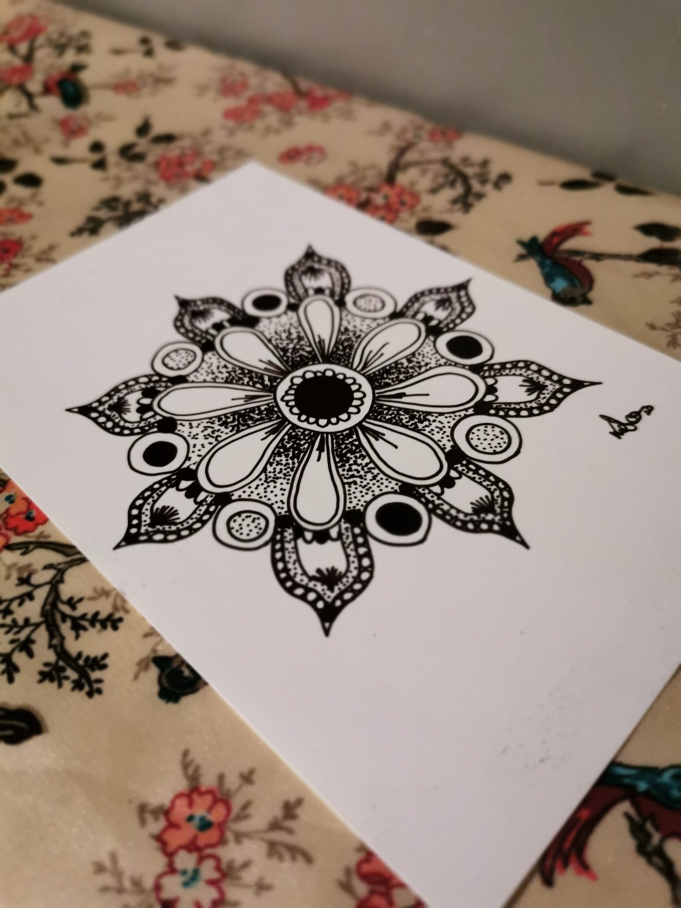 Mandala Ink Drawing - Etsy