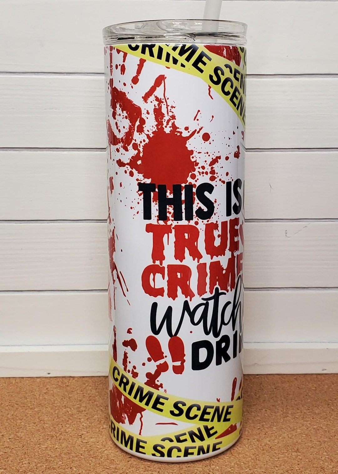 True Crime Tumbler, Custom My True Crime Watching Cup for Murder ...