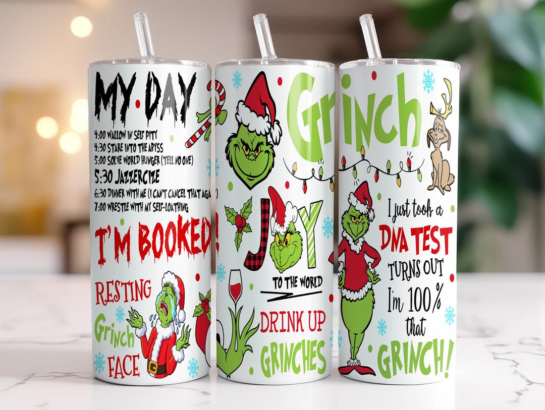 Grinch Tumbler, Personalized Grinch Gifts, Custom Grinch Christmas Cup ...