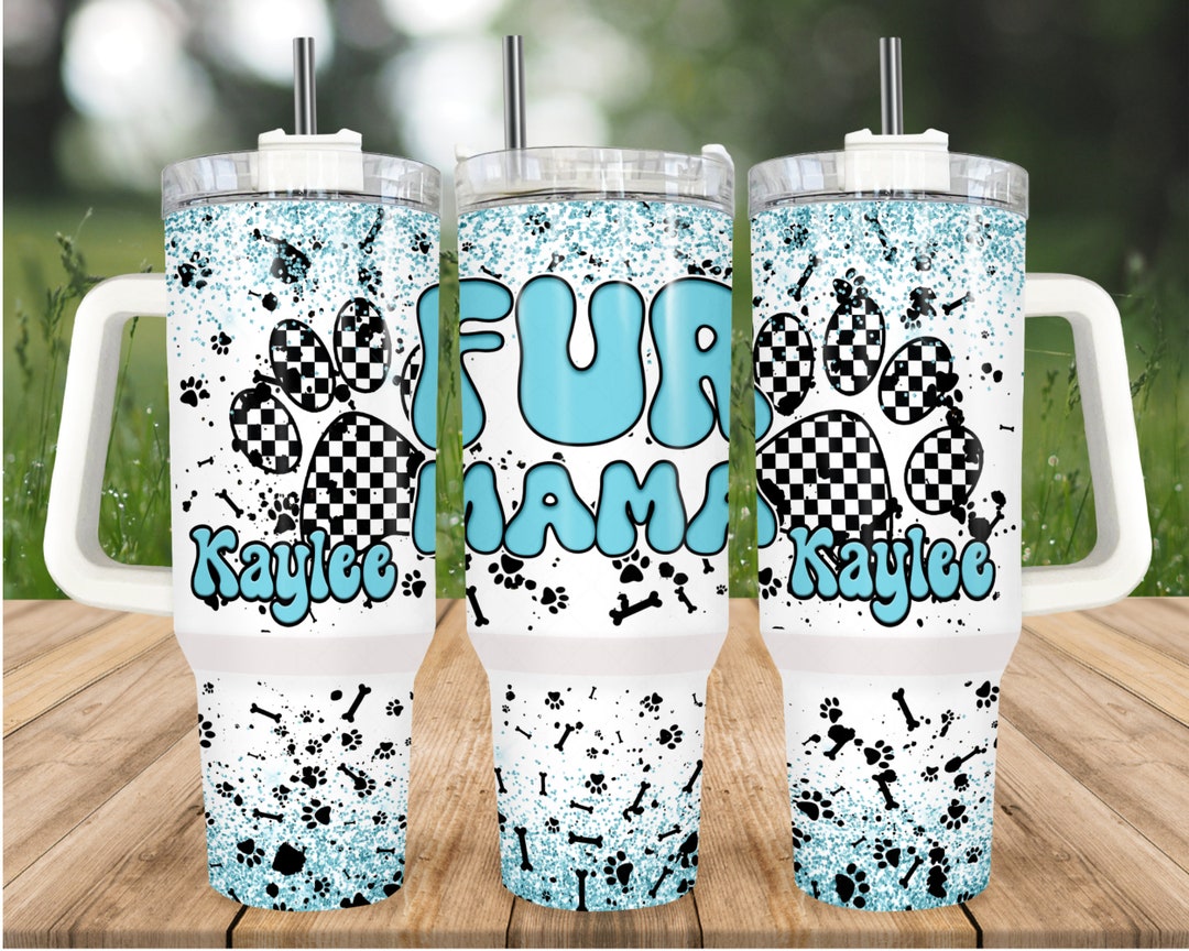 Dog Mom Stanley Dupe 40oz Tumbler With Handle Custom Stanley Dupe 40oz ...