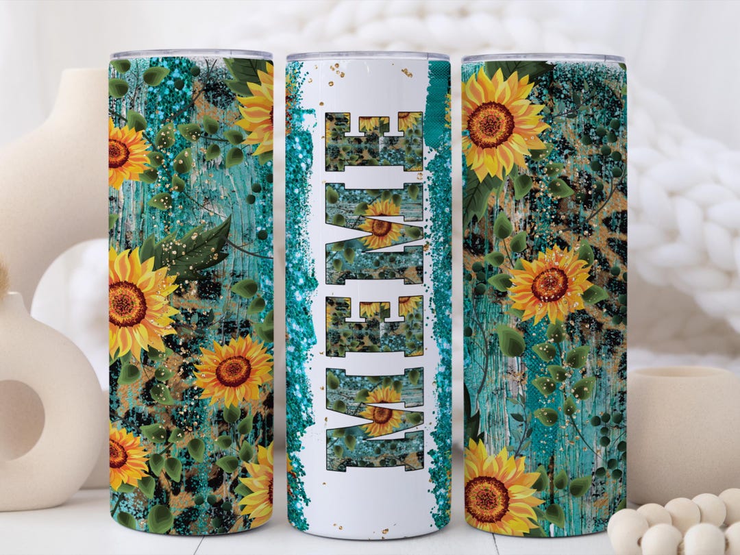 Sunflower Meme Tumbler With Straw – Meme Gift From Grandkids, Blue ...