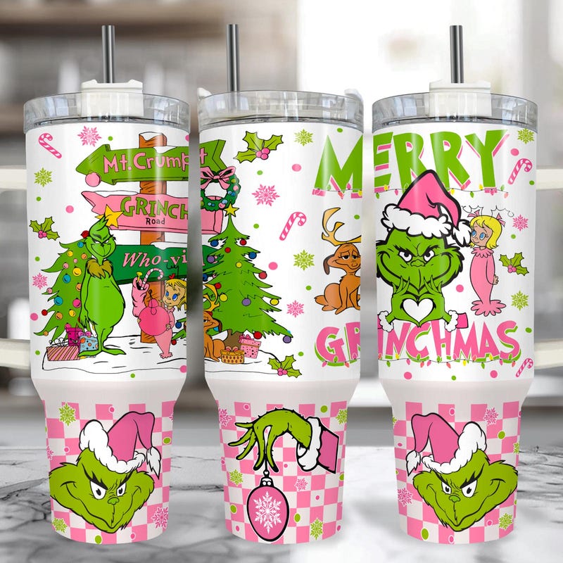 Grinch Stanley Cups - Etsy