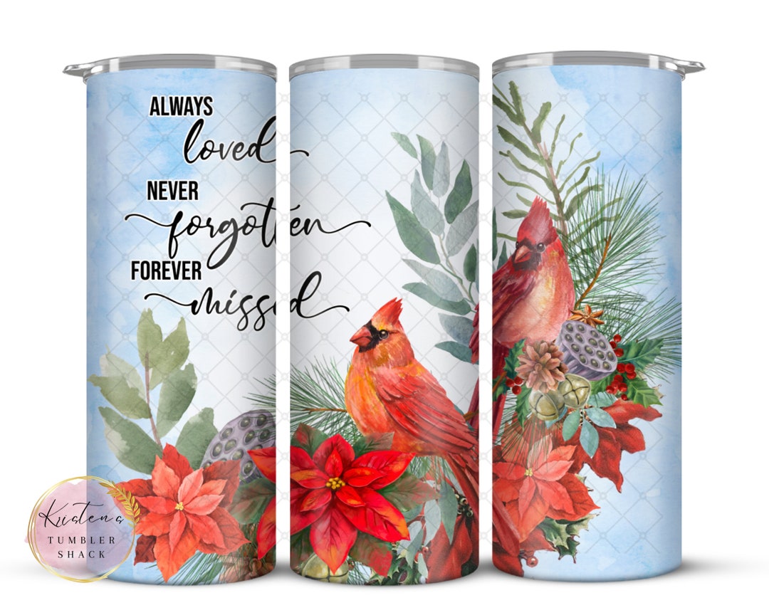 Cardinal Memorial Tumbler With Straw and Lid - Etsy