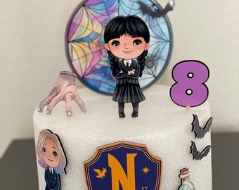 Wednesday Cake Topper - Etsy