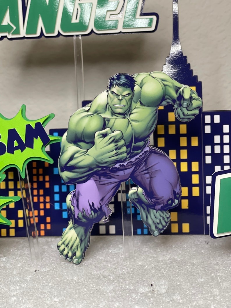 Hulk Smash Cake Topper - Etsy