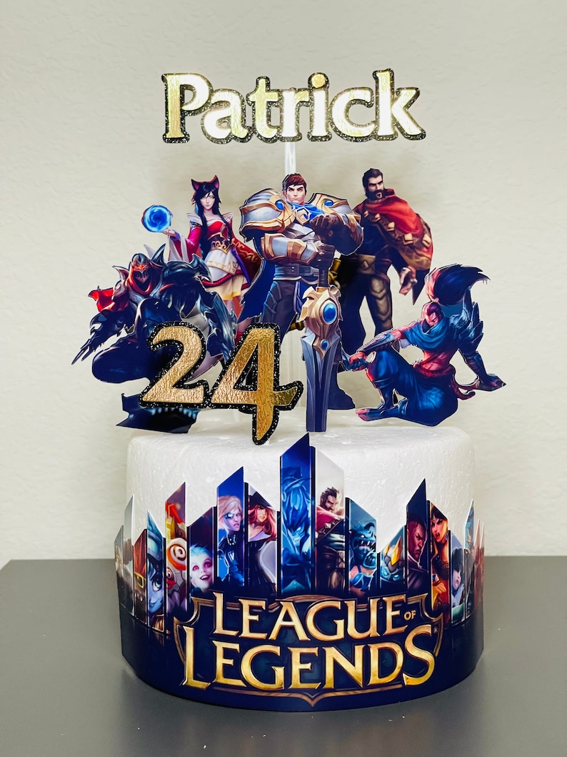 League of Legends Cake Topper - LOL - Inspired League of Legends - Etsy