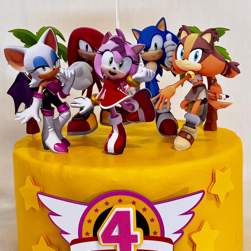 Sonic Cake Decorations - Etsy