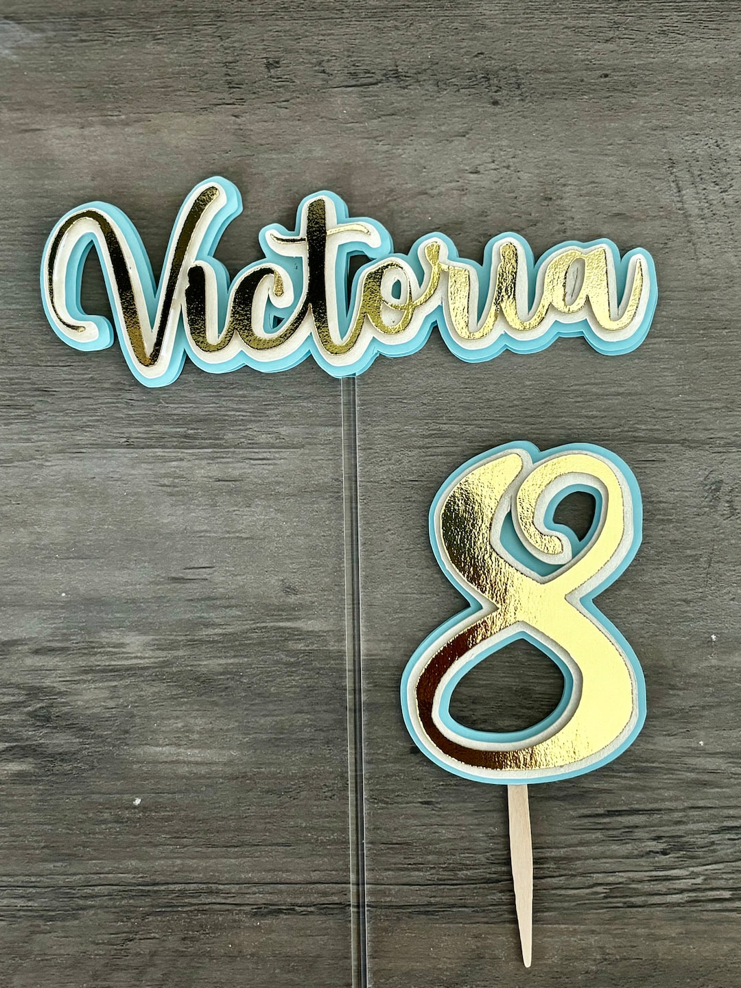 Personalized Name Cake Topper, Custom Name Cake Topper, Name Sign Cake ...