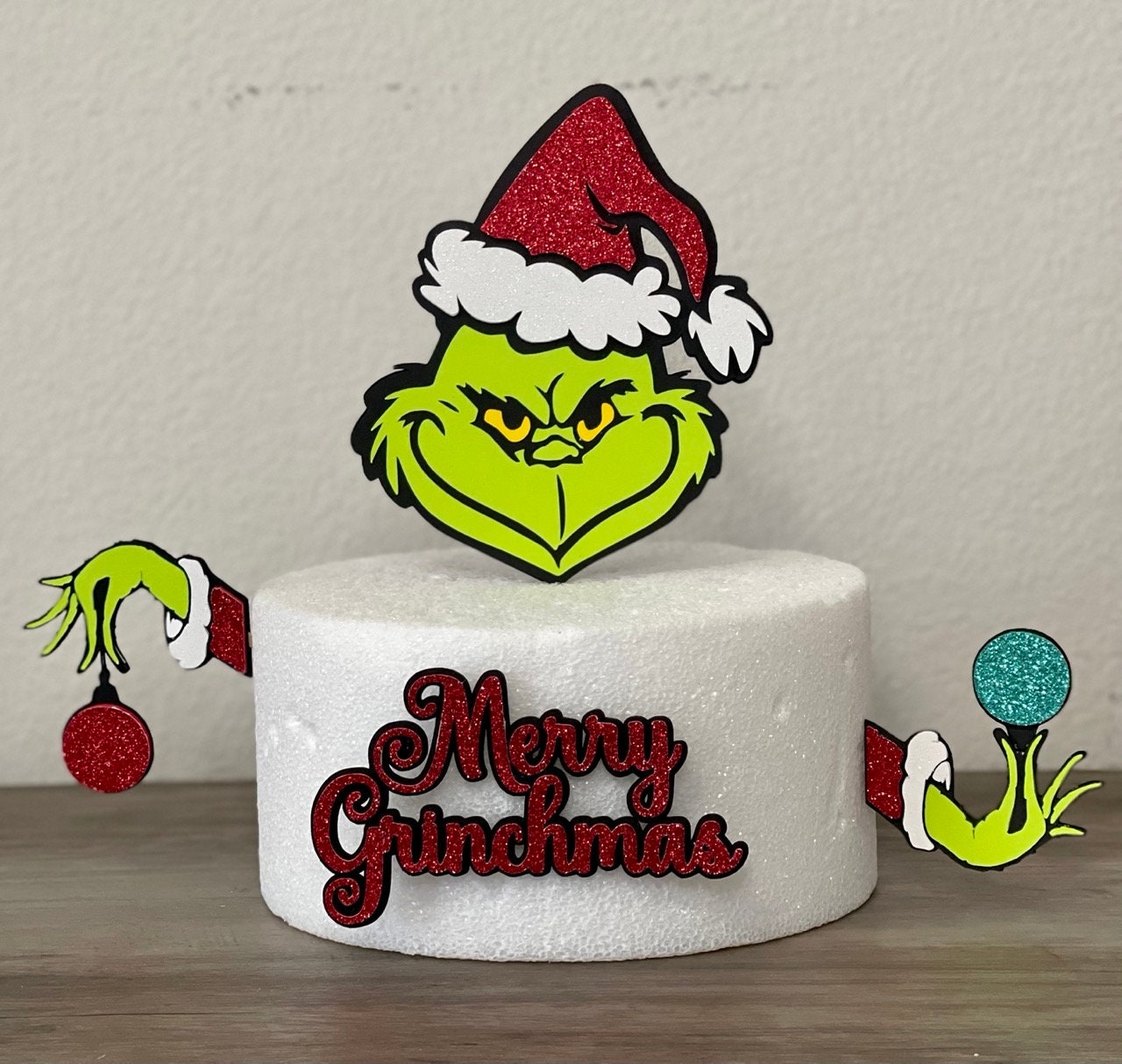 Grinch Birthday Cake