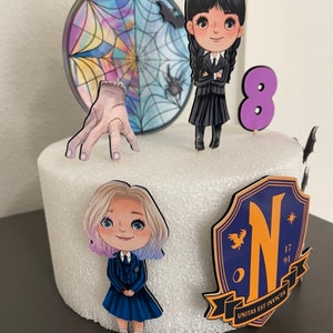 Wednesday Addams Cake Topper / Wednesday Cake Topper - Etsy