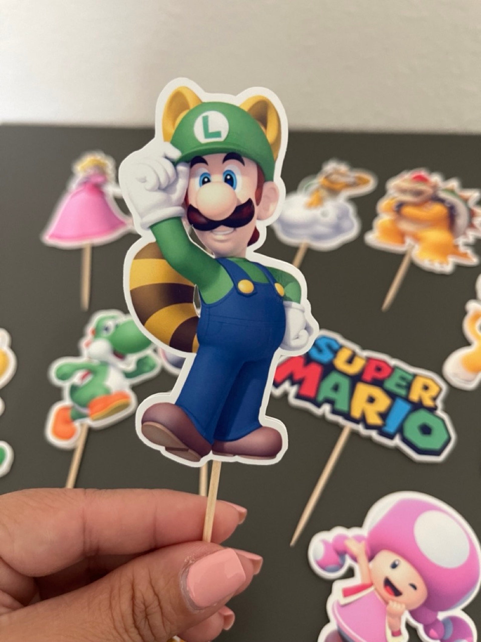 Super Mario Bros Cupcake Topper/ Super Mario Cupcake Topper/ - Etsy