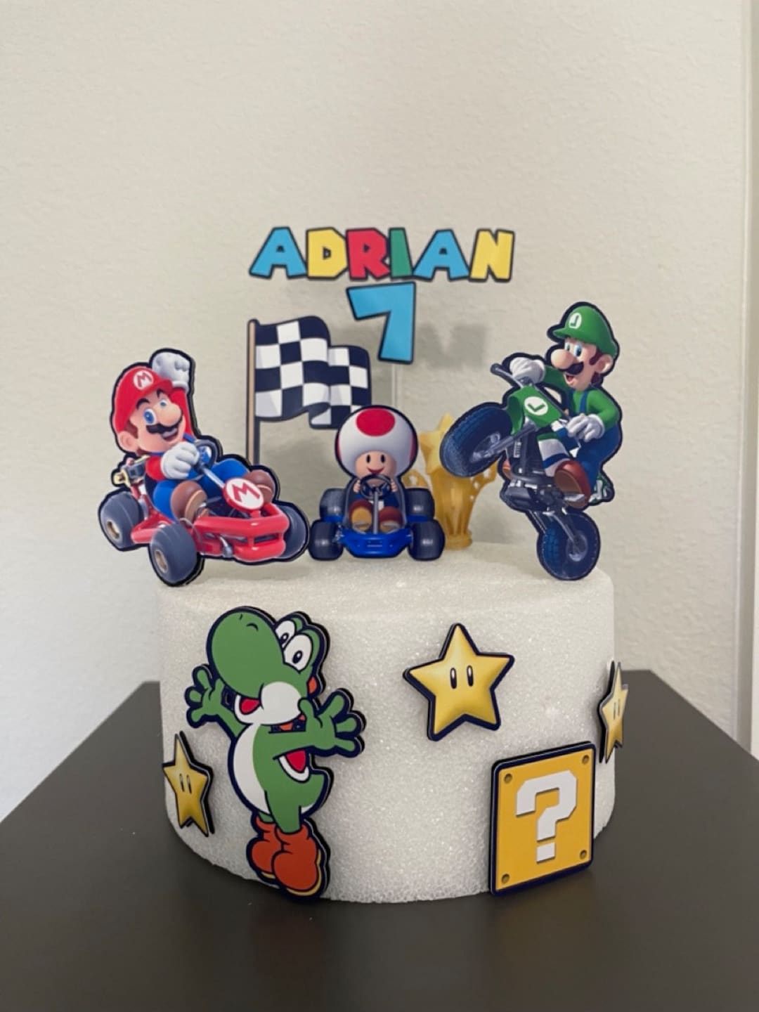Mario Kart Birthday Party / Mario Kart Cake Topper / Super Mario Bros ...