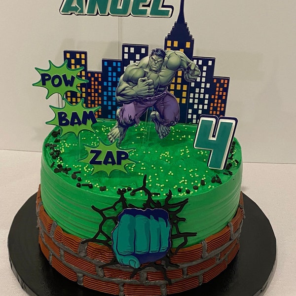 Hulk Cake Topper - Etsy