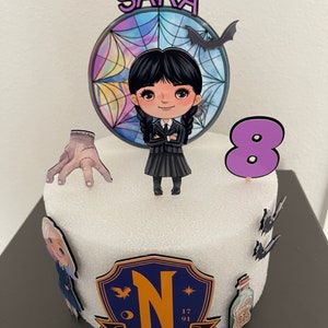 Wednesday Addams Cake Topper / Wednesday Cake Topper - Etsy