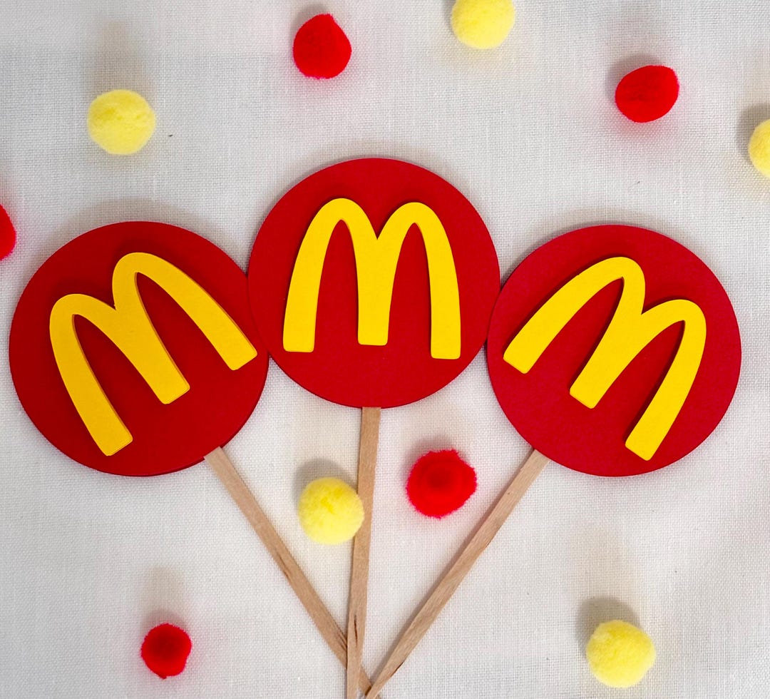 Mcdonalds Cake Toppers, Mcdonalds Birthday Party - Etsy