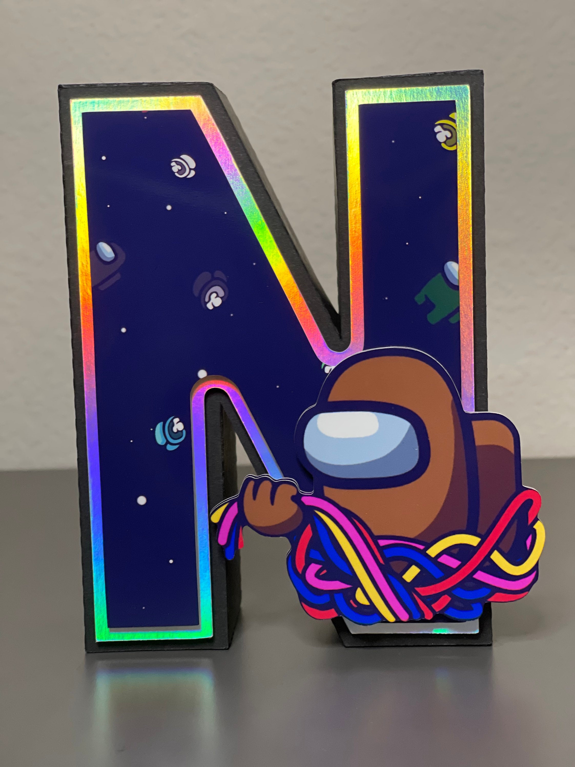 3d letter Among us letra 3d Among us Centerpieces Party Décor etna.com.pe