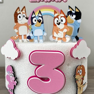 Bluey Cake Topper / Inspired Bluey / Kids Cake Topper / Bluey ...