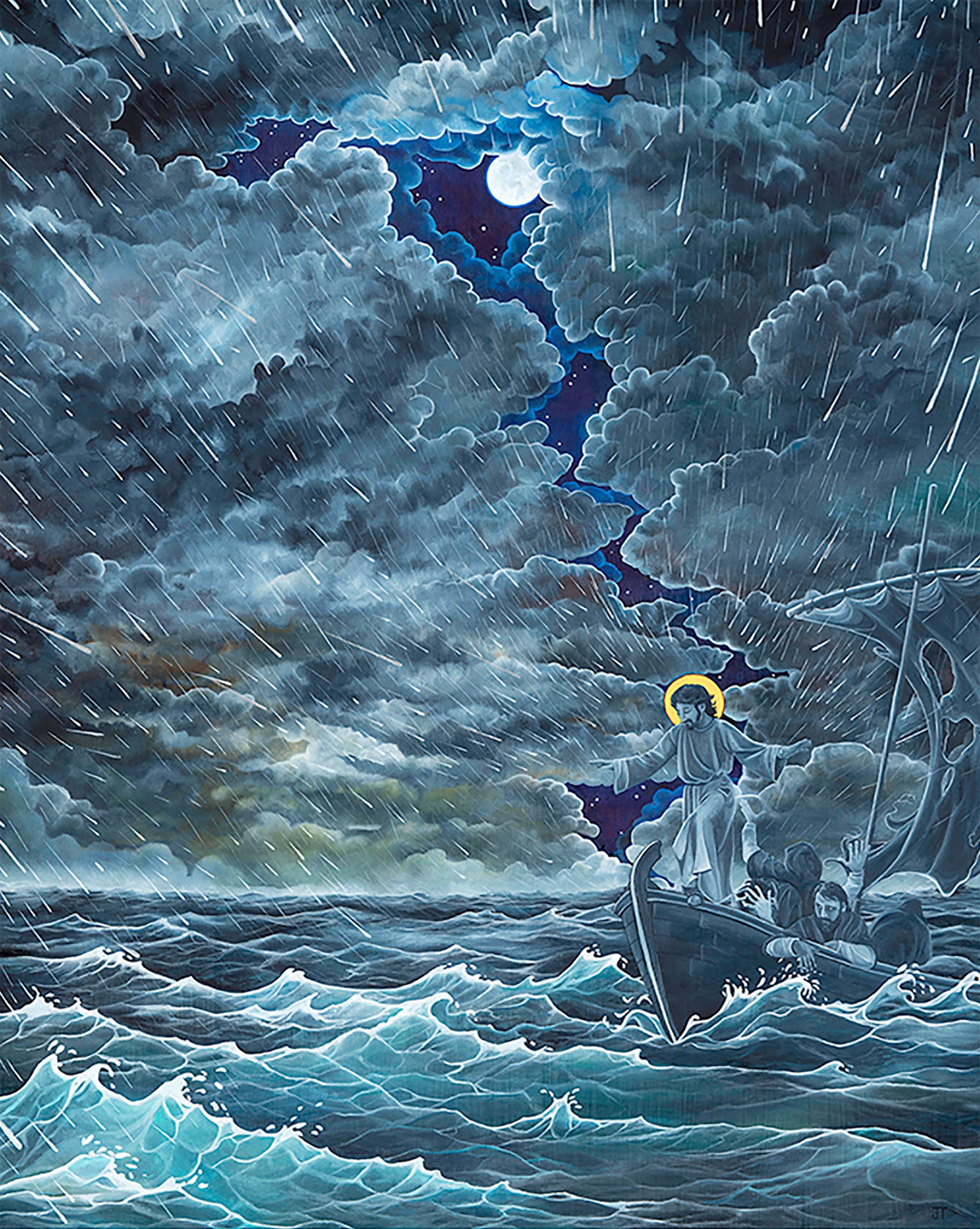 Jesus Calms the Storm Poster Print - Etsy Ireland
