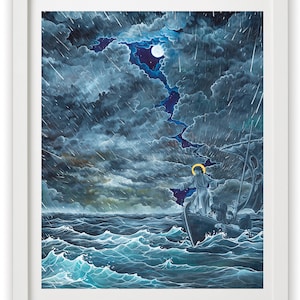 Jesus Calms the Storm Poster Print - Etsy