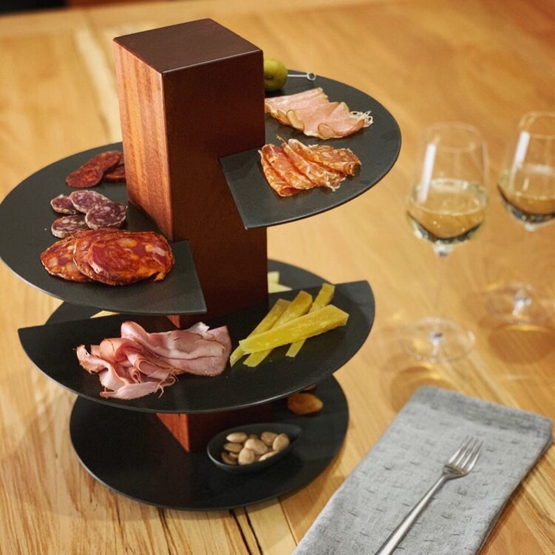 THE TOWER Rotating Tiered Centerpiece Contemporary Design - Etsy