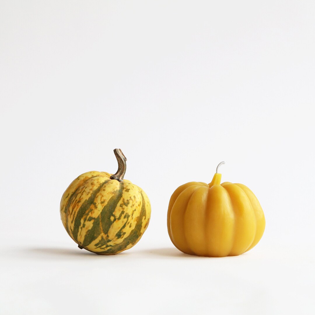 Carnival Squash Beeswax Candle - Pumpkin - Etsy