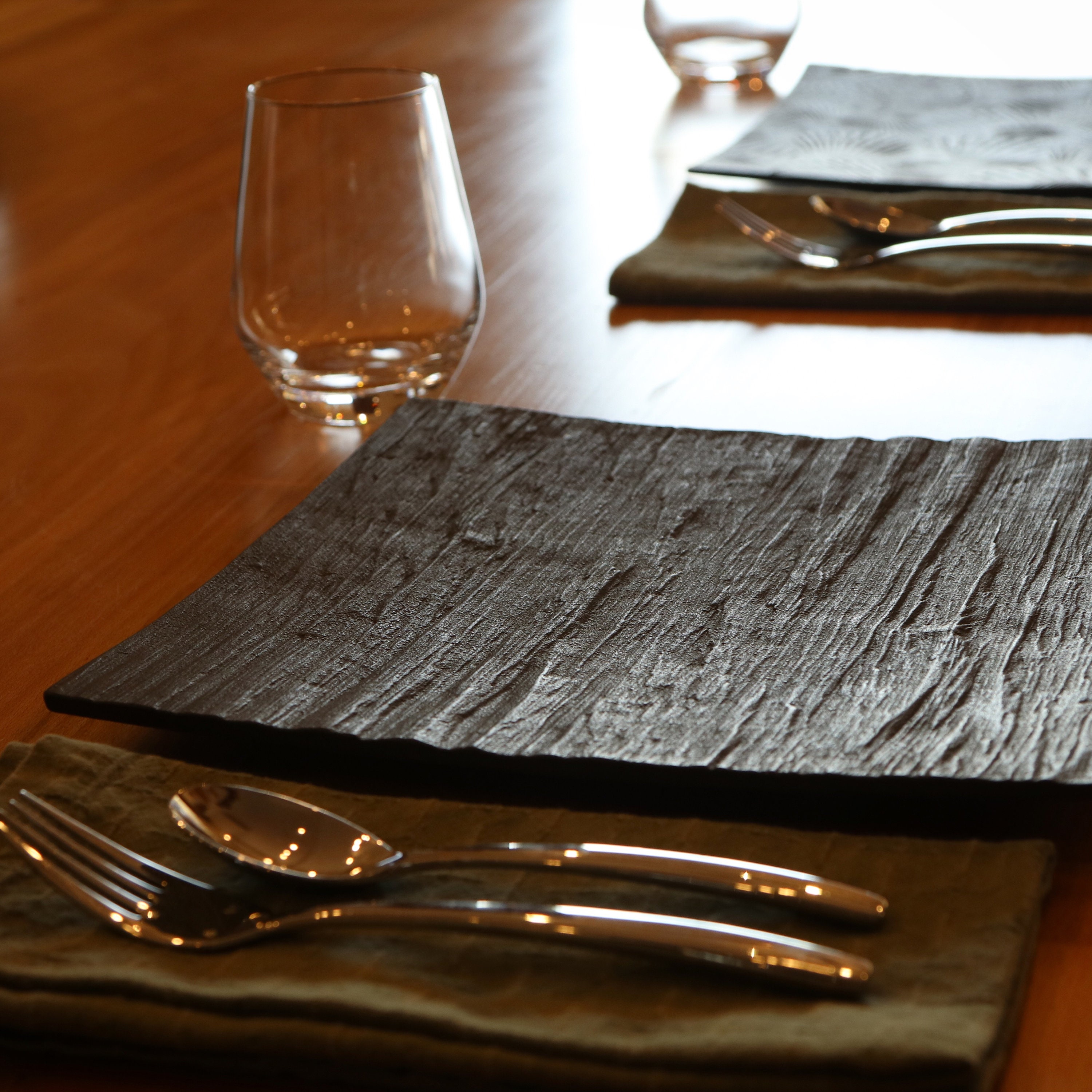 Contemporary Metal Platter Splitwood Texture Cheese - Etsy