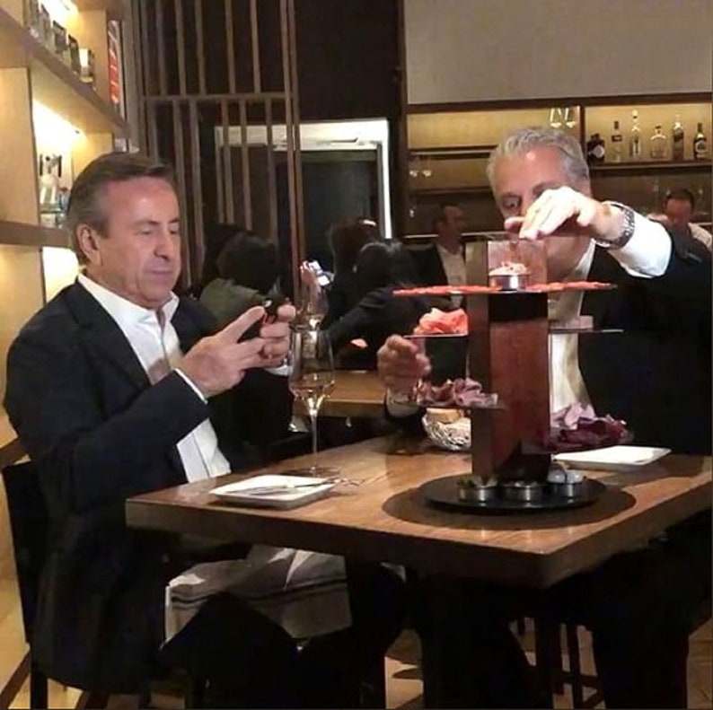 THE TOWER Rotating Tiered Centerpiece Contemporary Design | Etsy