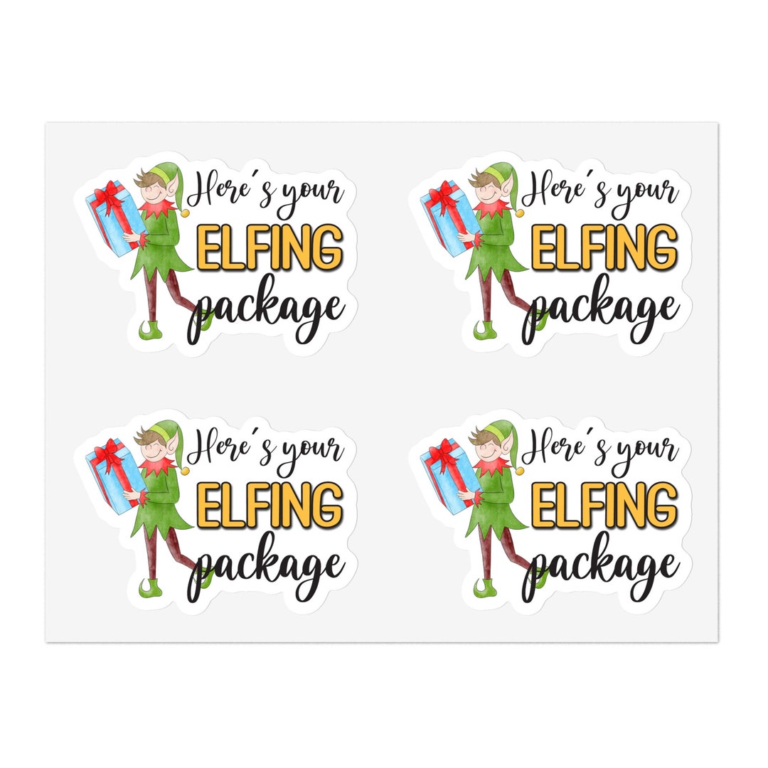 Here's Your Elfing Package Small Business Sticker Sheet Bundle 5 Sheets ...