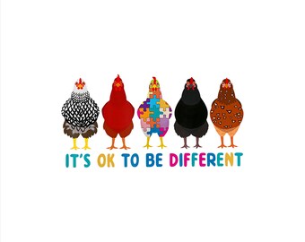 Autism Awareness PNG SVG It's Ok to Be Different Autism - Etsy