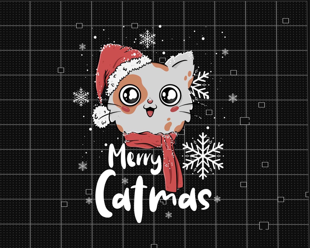 Merry Catmas Png Christmas Png Funny Christmas Cat Mom Png - Etsy