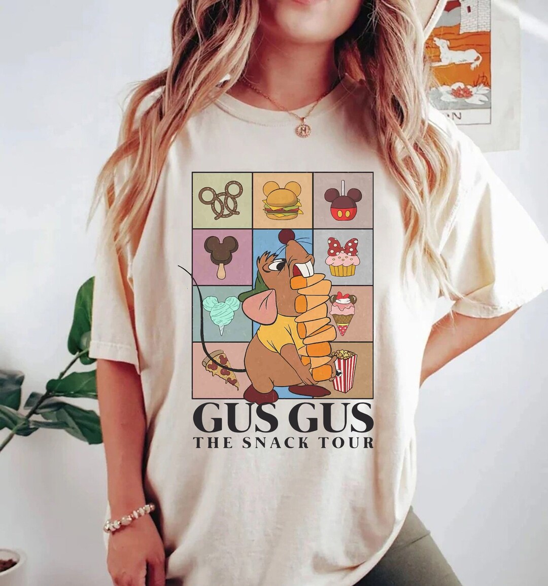 Funny Gus Gus Mouse the Snack Tour Vintage Comfort Colors Shirt, Disney ...