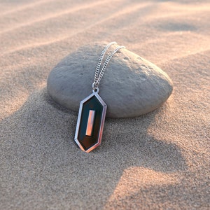 MANDALORIAN DIAMOND Necklace 'iron Heart' Beskar High Quality Pendant ...