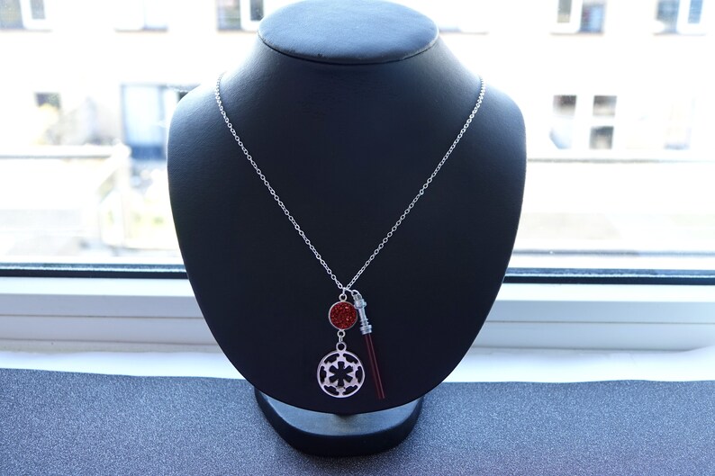 Star Wars Jedi Order Rebel Alliance Sith Necklace With Hand - Etsy