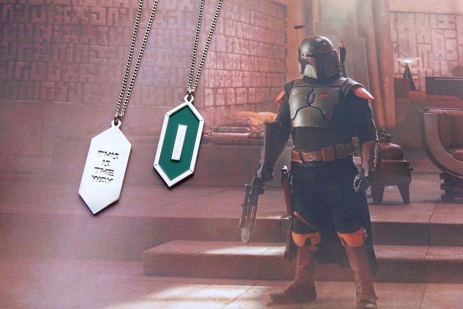 MANDALORIAN DIAMOND Necklace 'iron Heart' Beskar High - Etsy