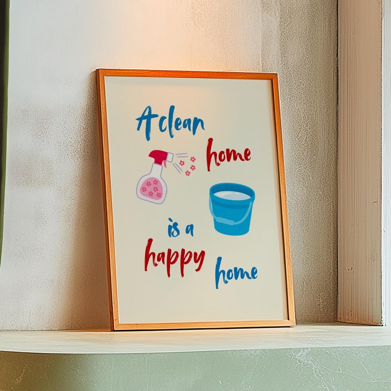 Clean Kitchen Posters - Etsy