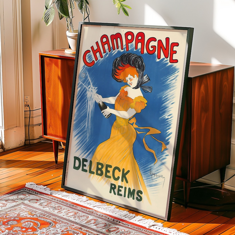 Champagne Poster - Etsy