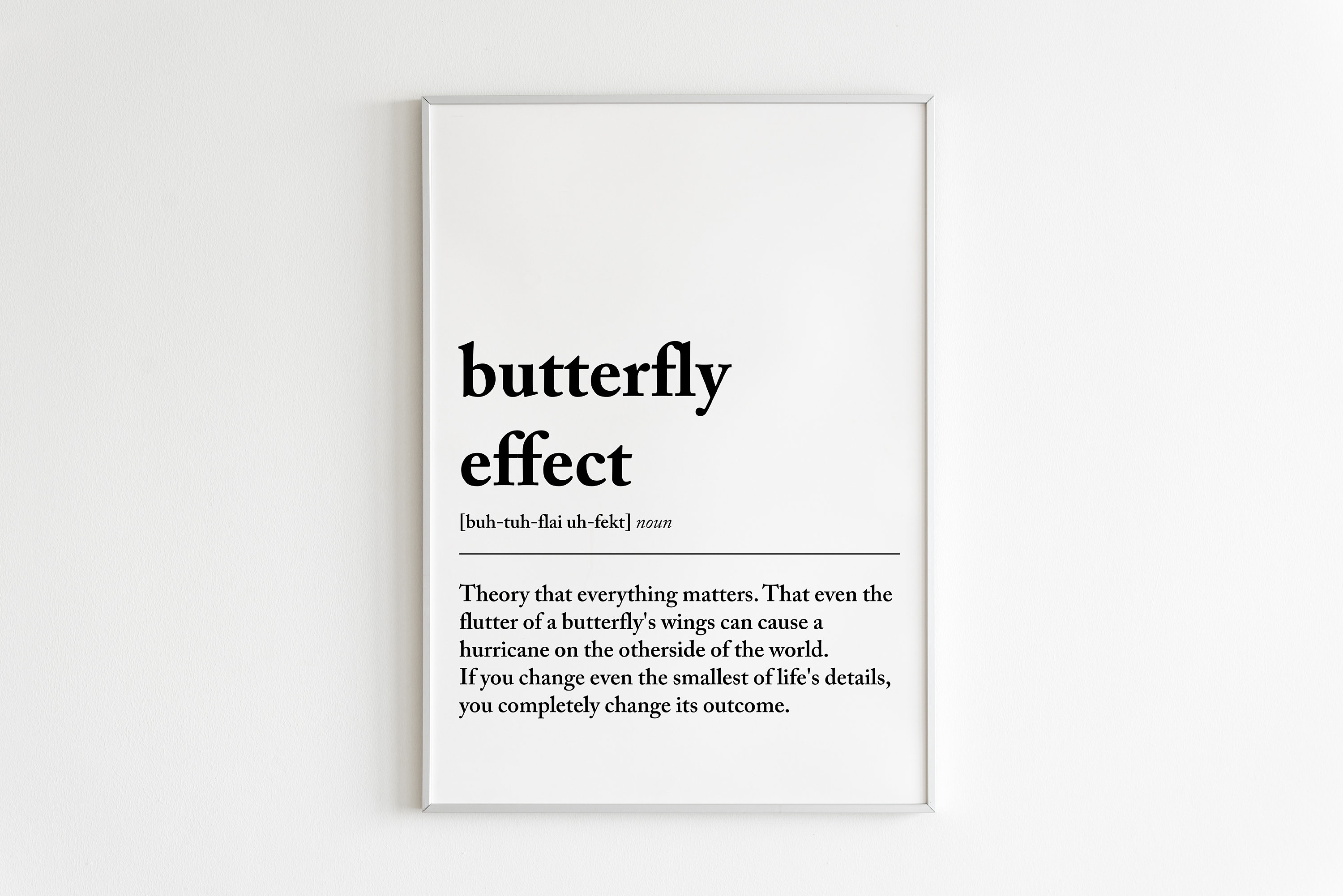 Butterfly Effect Definition Butterfly Effect Poster Butterfly Effect ...