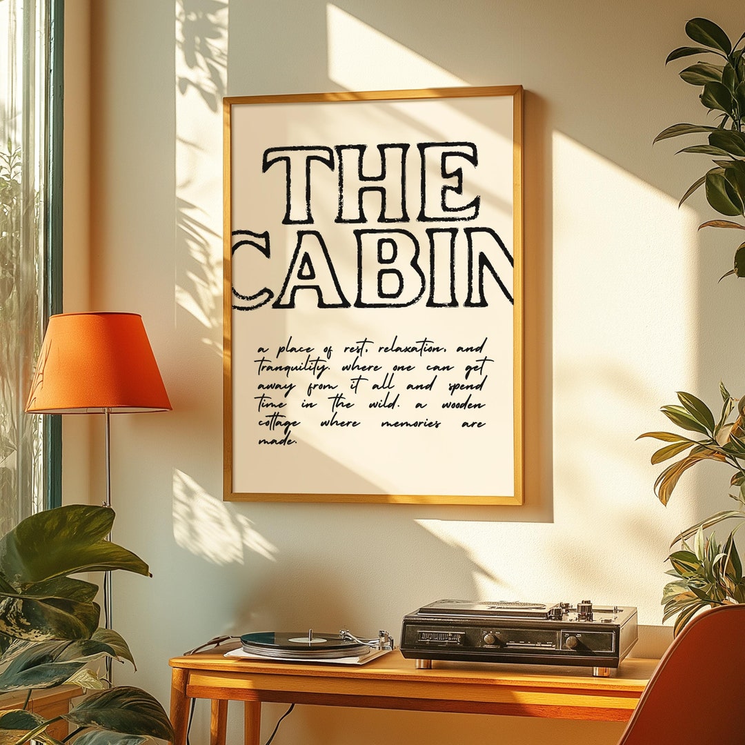 The Cabin Definition Print: Rustic Home Decor (digital Download) - Etsy