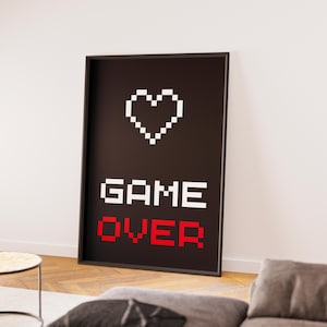 Set of 6 Retro Gaming Wall Art Prints | Perfect Gamer Room Decor ...