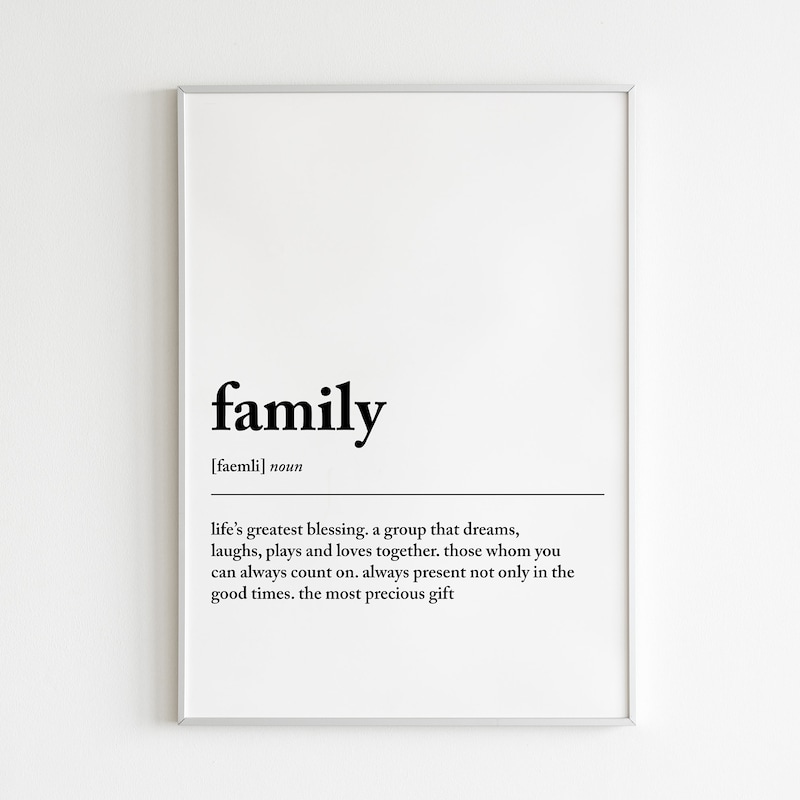 Family Definition - Etsy