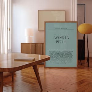 Avoir La Pêche Digital Wall Art - French Expression Printable Decor ...