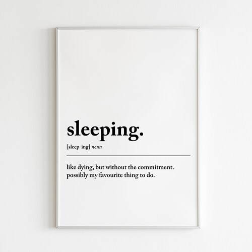 Bedroom Definition Prints Set of Two Wall Prints Home Decor - Etsy