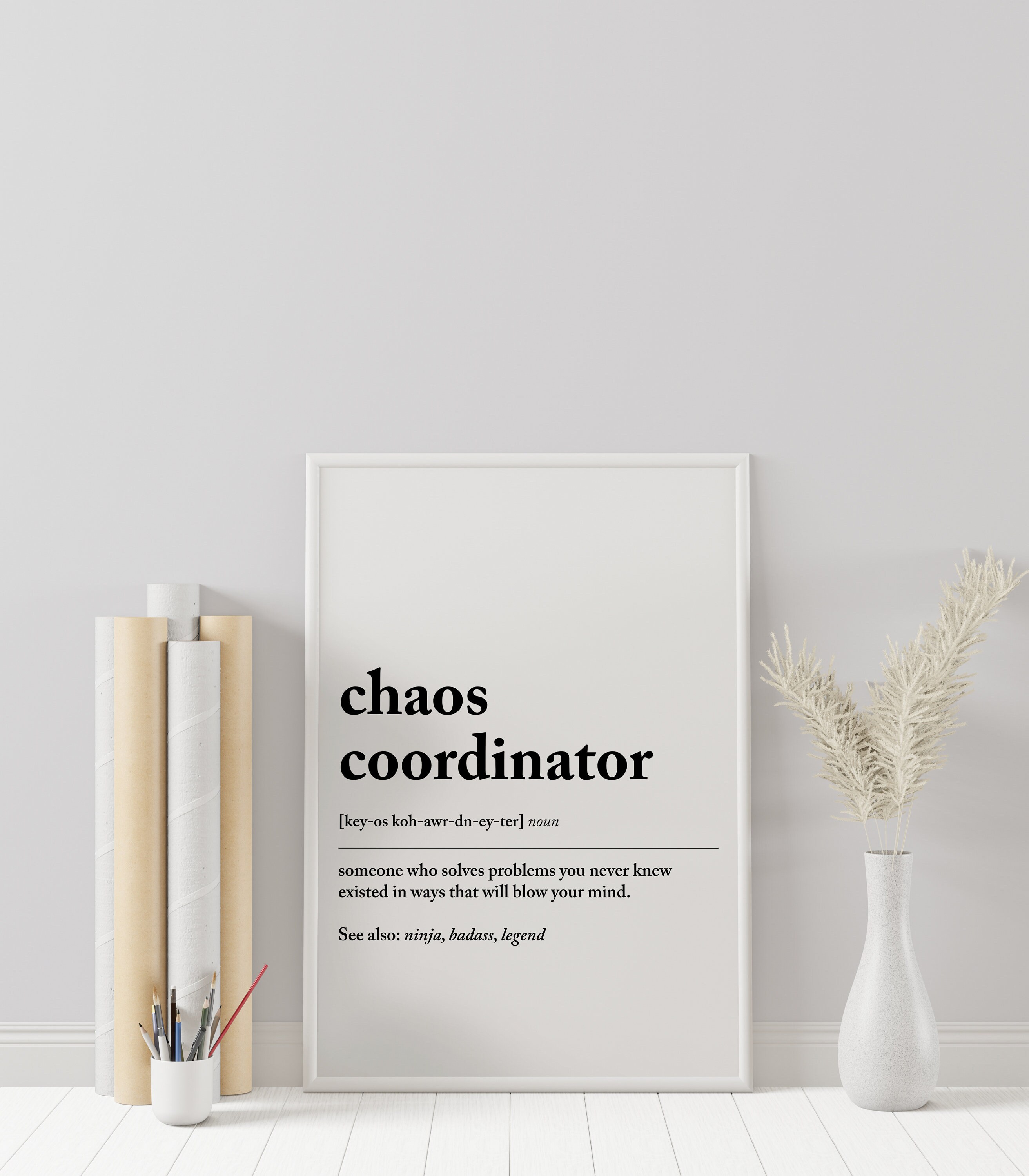 Chaos Coordinator Definition Coworker Gift Office Manager - Etsy Canada