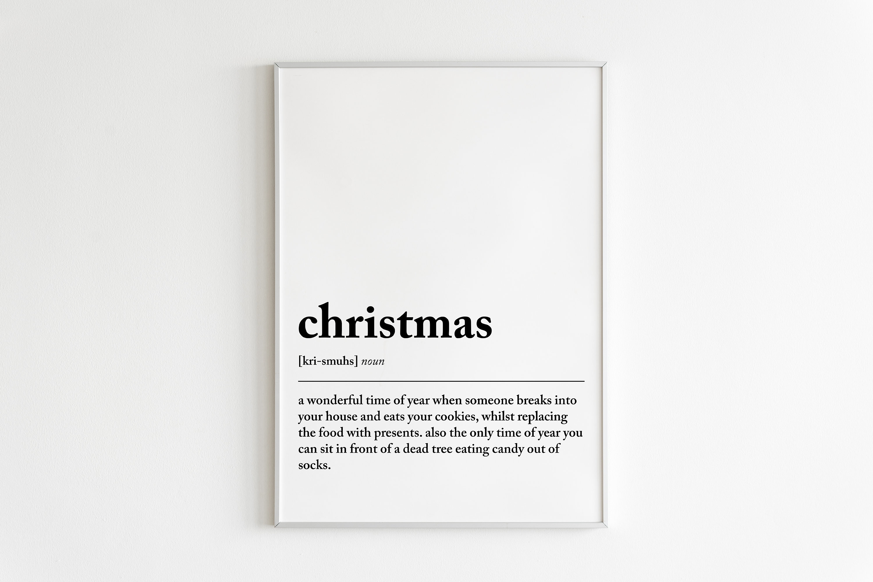 Christmas Definition Print Christmas Printable Wall Art - Etsy