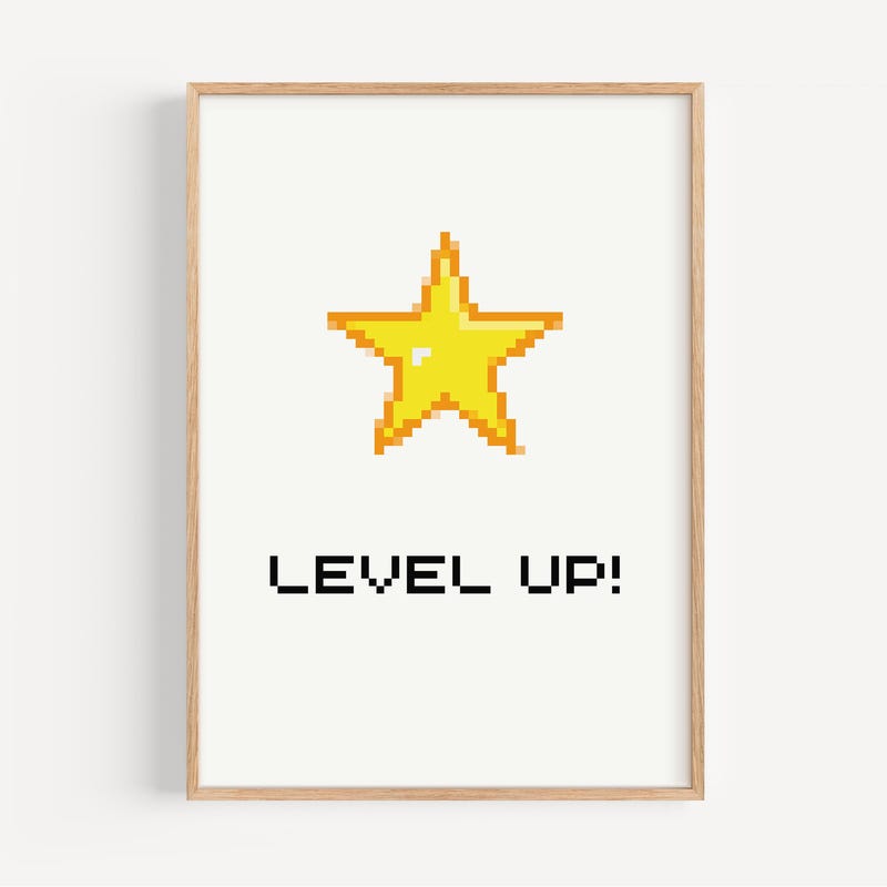 Level Up. Poster - Etsy UK