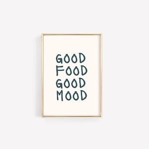 Blue Kitchen Print Set of 6 PRINTABLES - Kitchen Wall Art - Minimalist ...