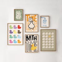 Rubber Duck Wall Art, Bathroom Wall Art, Nursery Decor, Playroom Poster ...