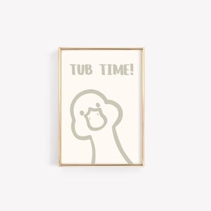 Funny Beige Bathroom Prints: Modern Neutral Wall Art (set of 6 ...