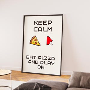 Pixel Art Posters: Retro Gaming Wall Decor (set of 6) (printable) - Etsy