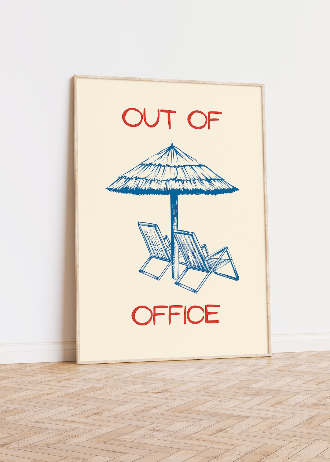 Out of Office, Tropical Beach Print, Vacation Inspired Wall Art ...